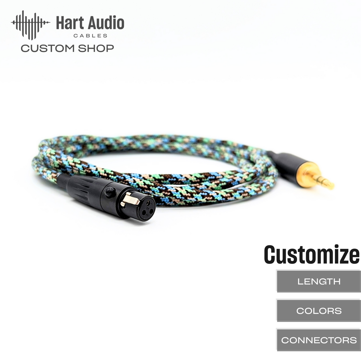 CST-HC-4: Custom 3-pin mini-XLR cable for AKG, Beyerdynamic headphones ...