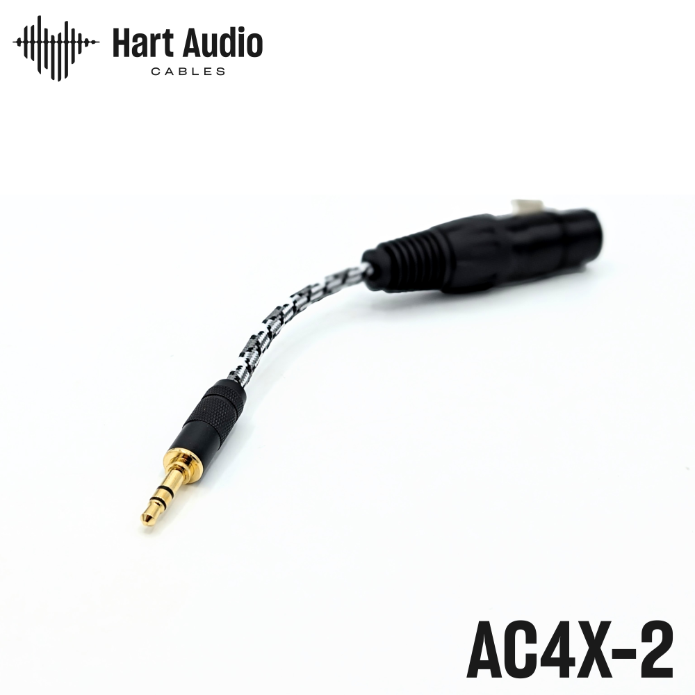 AC4X-2 : 4-pin XLR to 3.5mm adapter – Hart Audio Cables