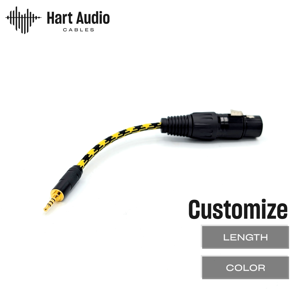CST-AC4X-4: Custom 4-pin XLR to 2.5mm adapter – Hart Audio Cables