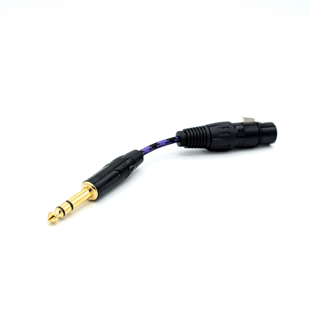 CST-AC4X-1 : Custom 4-pin XLR to 1/4" (6.35mm) adapter – Hart Audio Cables