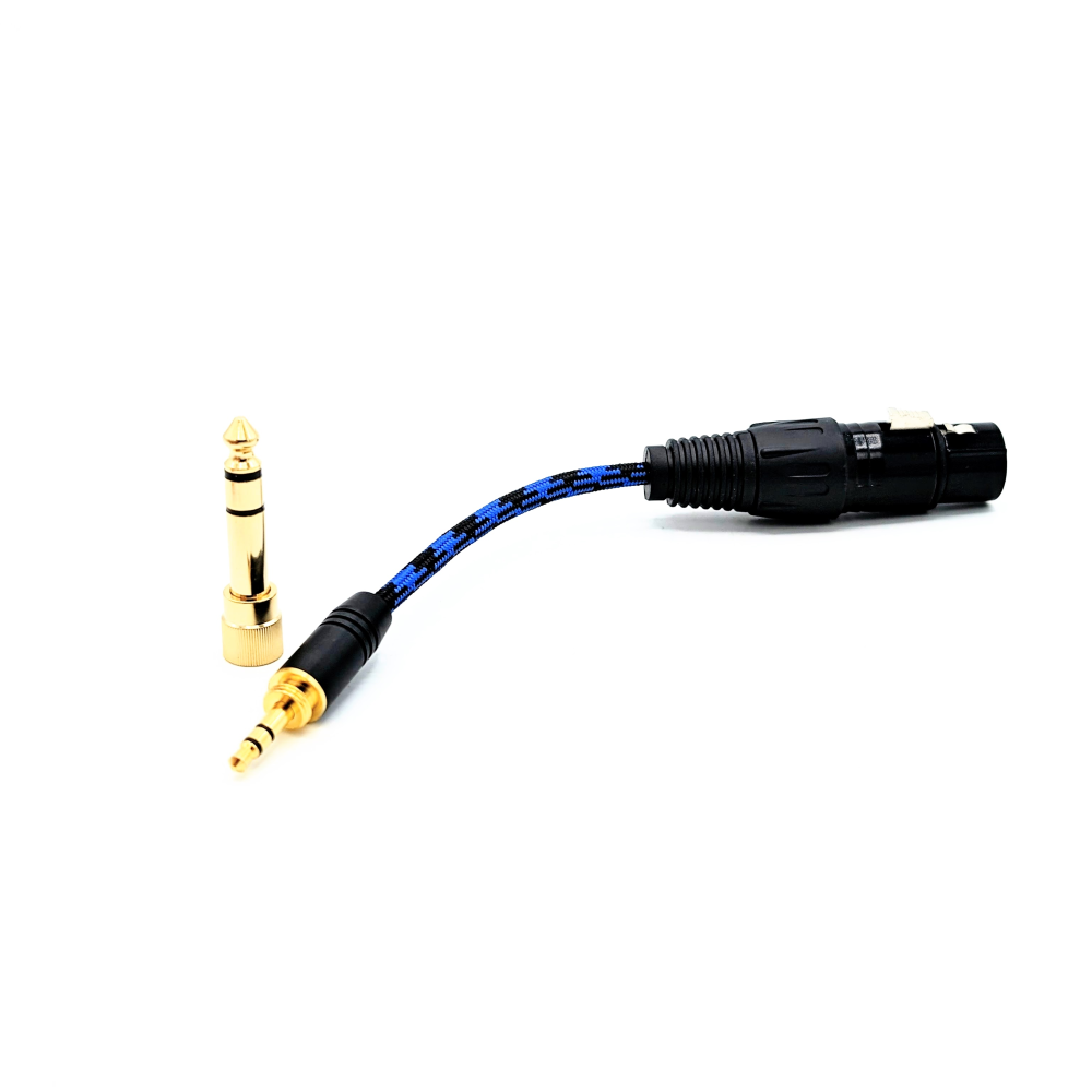 CST-AC4X-2-T : Custom 4-pin XLR to 3.5mm adapter – Hart Audio Cables