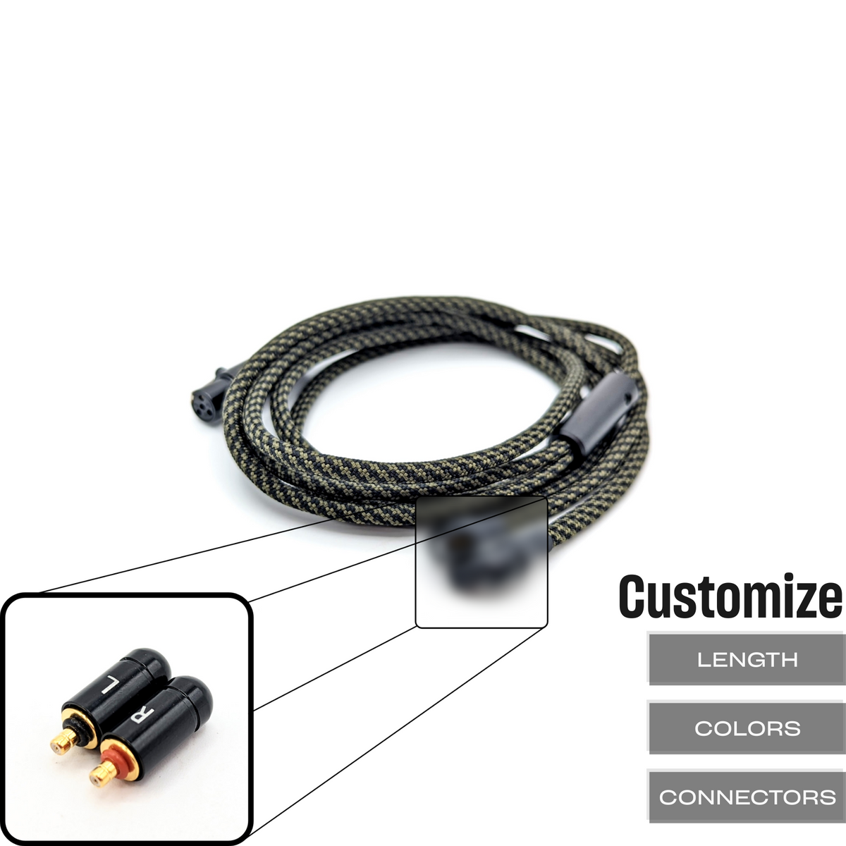 CST-PC-7: Custom Dual IPX IEM cable (Balanced Capable) – Hart Audio Cables