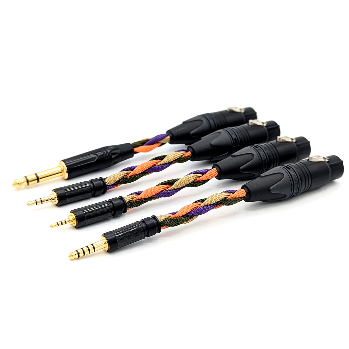 CST-CHBRA-MK-4: Custom Thick Braided XLR Adapter set – Hart Audio Cables
