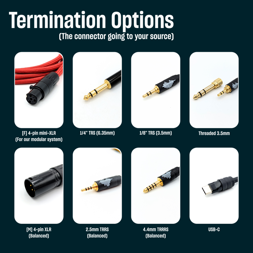 CST-HC-9-TR: Custom Dual 3.5mm TRS Balanced Headphone Cable for Beyerd ...